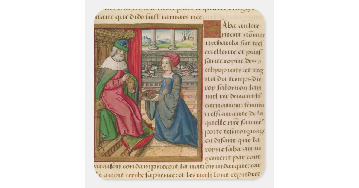 The Queen of Sheba Square Sticker | Zazzle.com