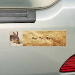 THE RABBIT ( Young Hare ) Bumper Sticker | Zazzle
