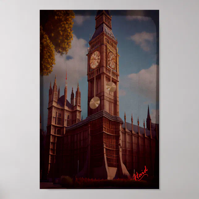 The Real Big Ben - Gen AI Poster | Zazzle