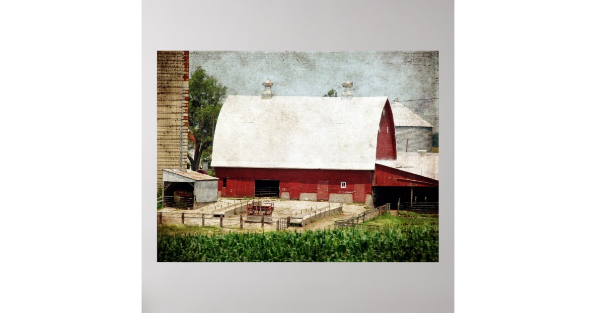 The Red Barn Poster | Zazzle