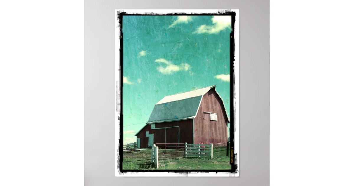 The Red Barn Poster | Zazzle