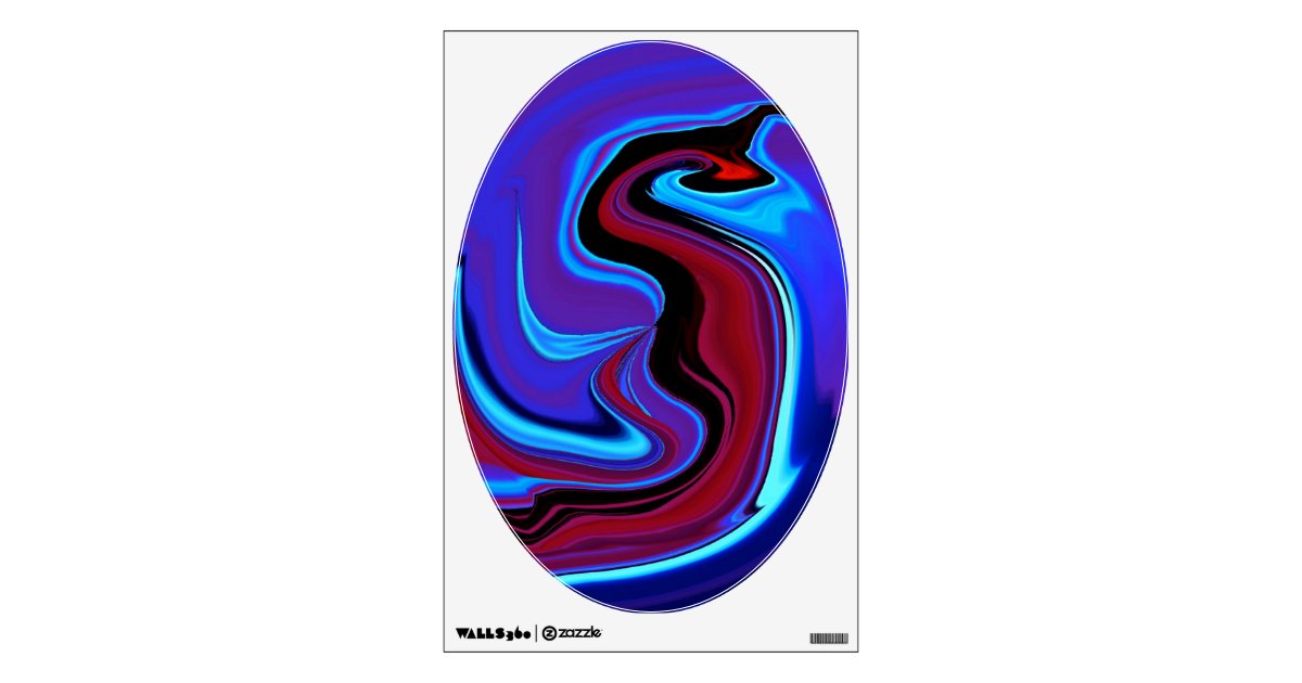 The Red Dragon Abstract Wall Decal | Zazzle