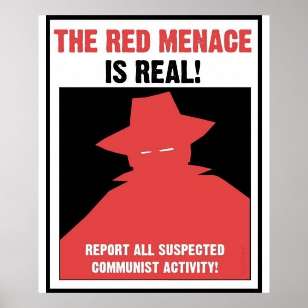 The Red Menace Propaganda Poster | Zazzle