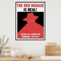 The Red Menace Propaganda Poster | Zazzle