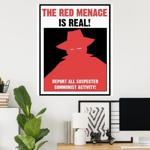 The Red Menace Propaganda Poster | Zazzle