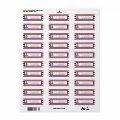 The Red & Navy Nautical Anchor Wedding Collection Label | Zazzle