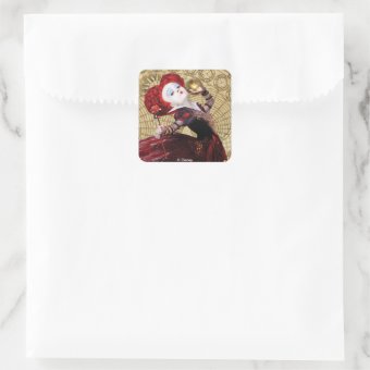 The Red Queen | Adventures in Wonderland Square Sticker | Zazzle