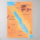 The Red Sea Travel Map Poster | Zazzle