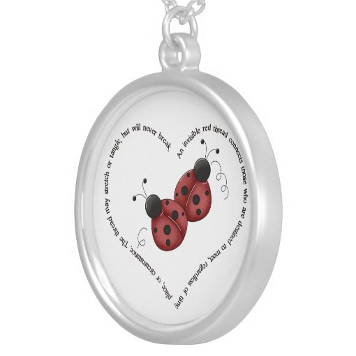 The Red Thread Necklace | Zazzle