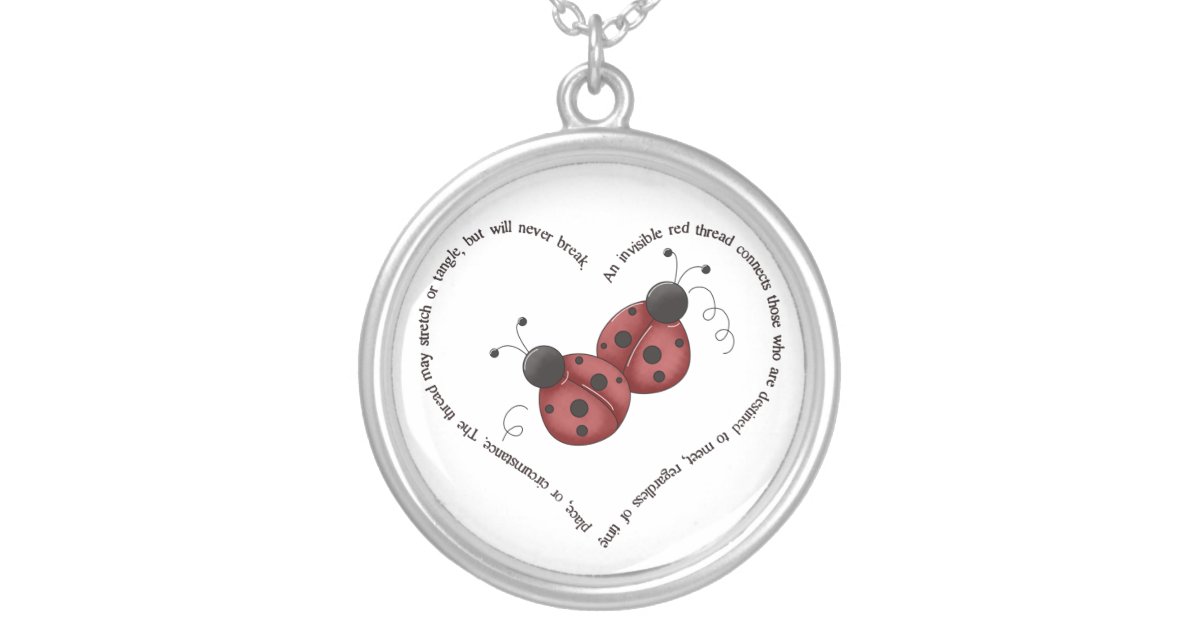 The Red Thread Necklace | Zazzle