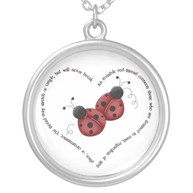 The Red Thread Necklace | Zazzle