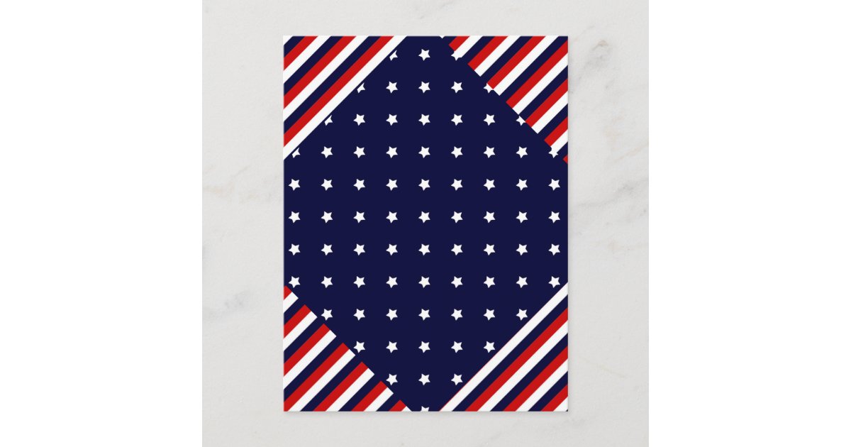 The Red, White, & Blue Postcard | Zazzle