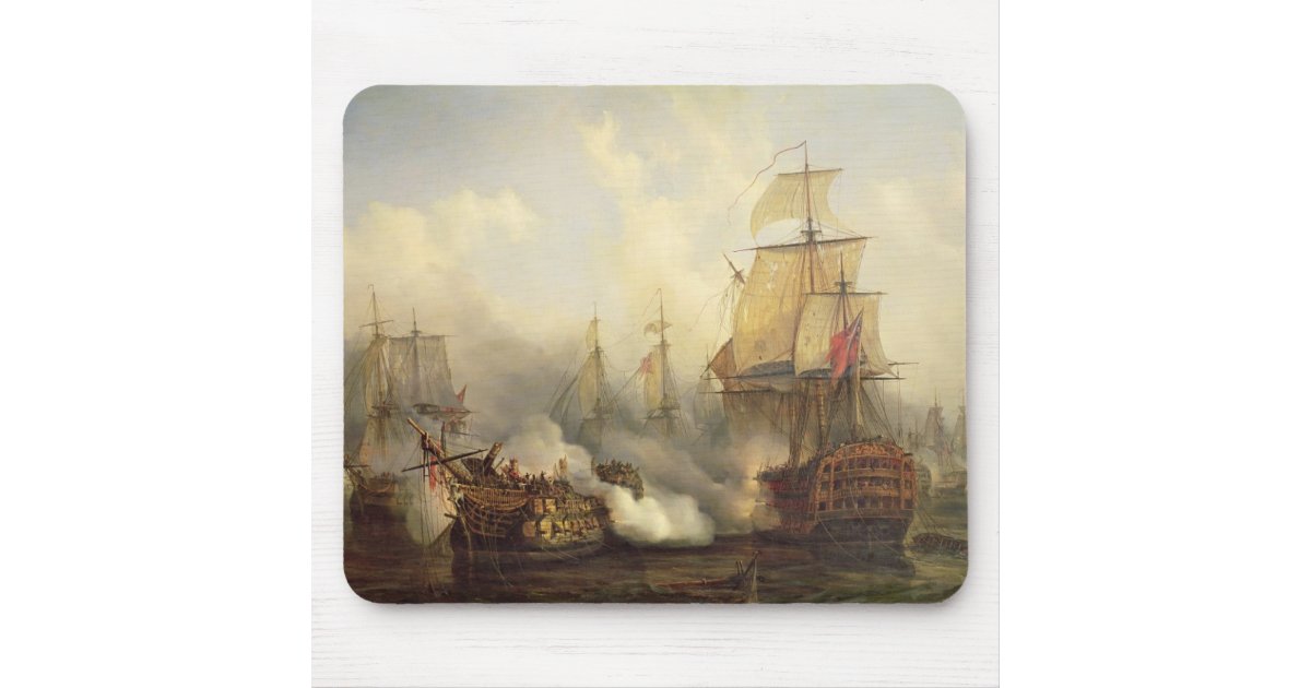 The Redoutable at Trafalgar, 21st October 1805 Mouse Pad | Zazzle