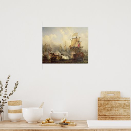 The Redoutable at Trafalgar, 21st October 1805 Poster | Zazzle