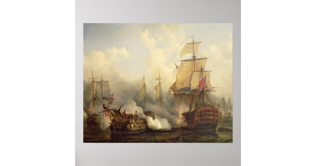 The Redoutable at Trafalgar, 21st October 1805 Poster | Zazzle