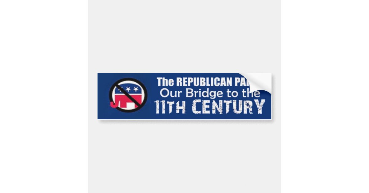 the republican party bumper sticker | Zazzle