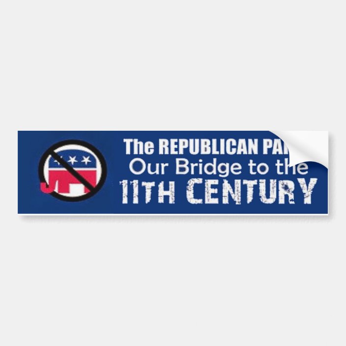 the republican party bumper sticker | Zazzle.com