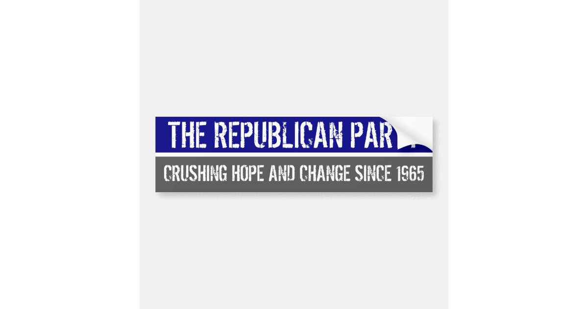 THE REPUBLICAN PARTY BUMPER STICKER | Zazzle
