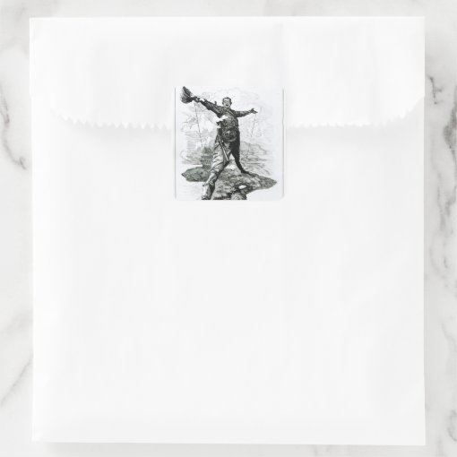 The Rhodes Colossus from Punch Square Sticker | Zazzle