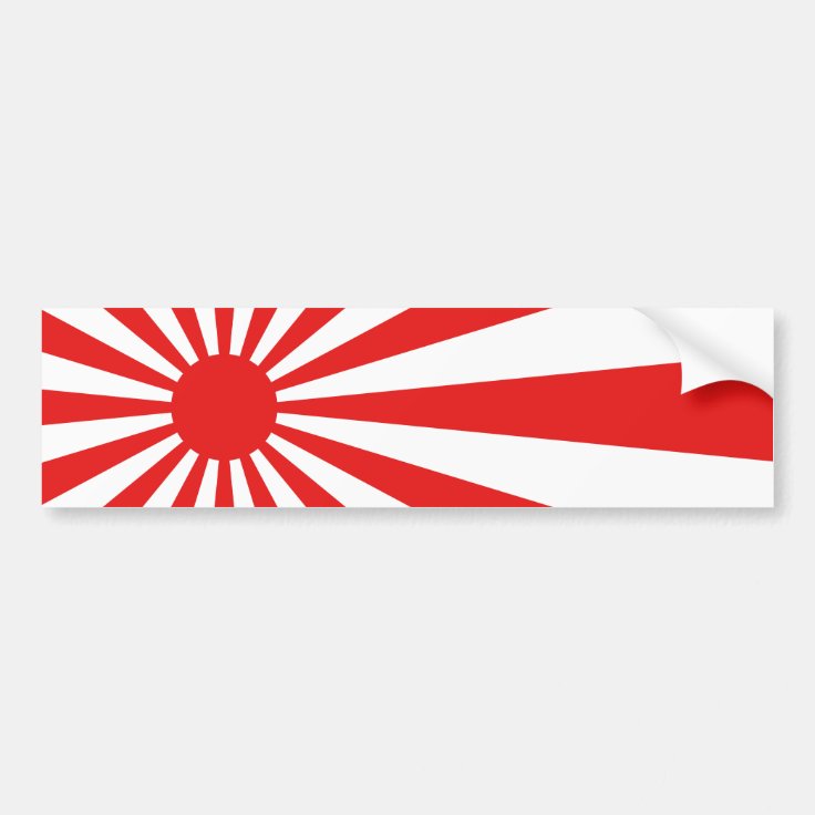 The Rising Sun Flag Bumper Sticker | Zazzle