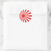 The Rising Sun Flag Classic Round Sticker | Zazzle