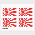 The Rising Sun Flag Rectangular Sticker | Zazzle