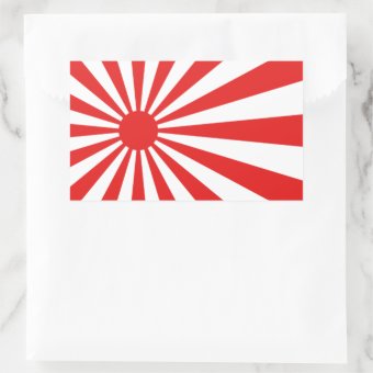The Rising Sun Flag Rectangular Sticker | Zazzle