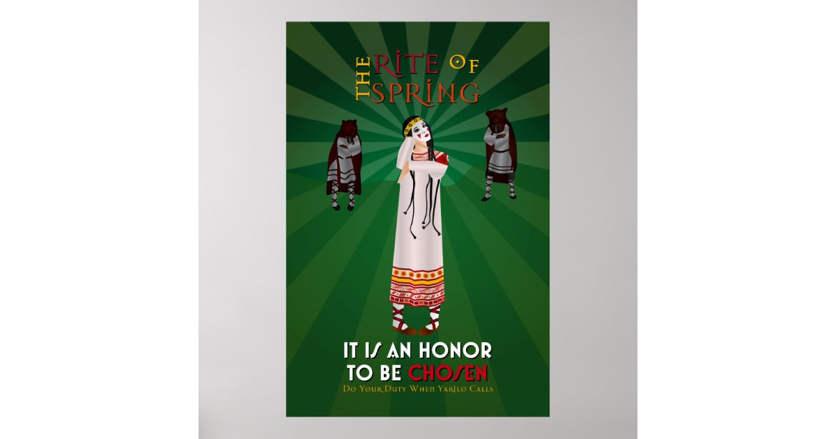 The Rite of Spring Pagan Propaganda Poster | Zazzle