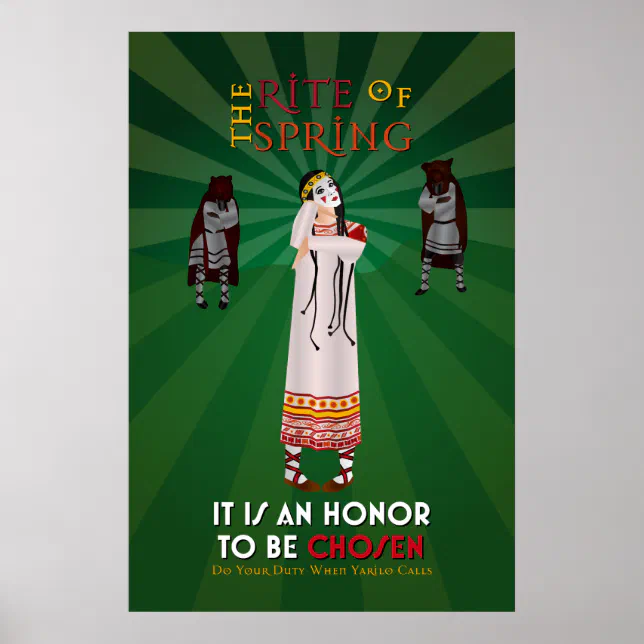 The Rite of Spring Pagan Propaganda Poster | Zazzle
