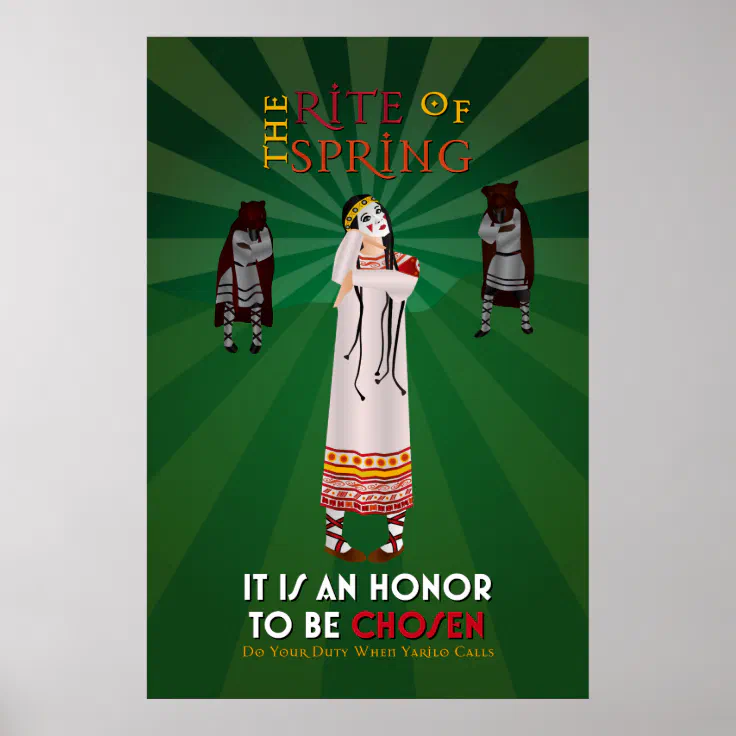 The Rite of Spring Pagan Propaganda Poster | Zazzle