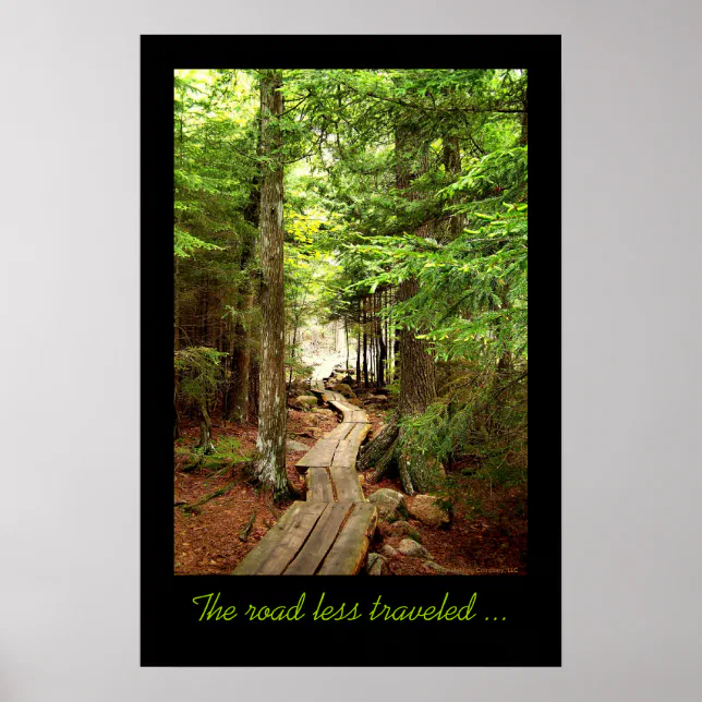 The road less traveled ... poster | Zazzle