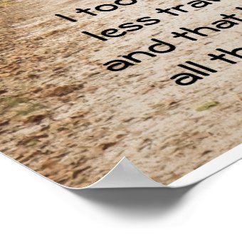 the road less traveled poster | Zazzle