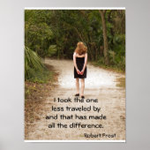 the road less traveled poster | Zazzle