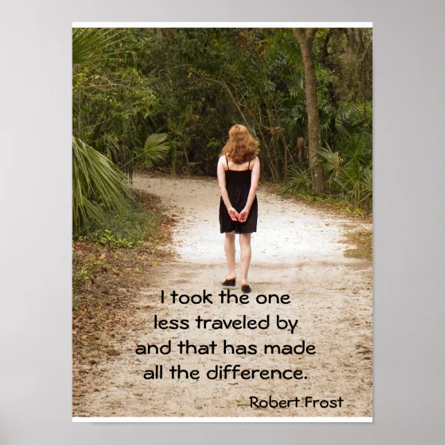 the road less traveled poster | Zazzle