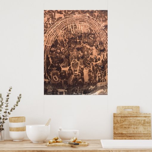 The Rochester Panel Pictograph Utah Poster | Zazzle