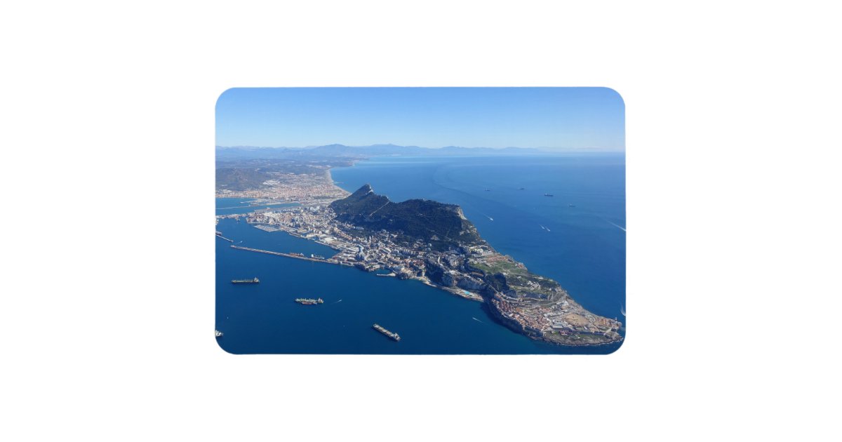 The Rock of Gibraltar fridge magnet | Zazzle