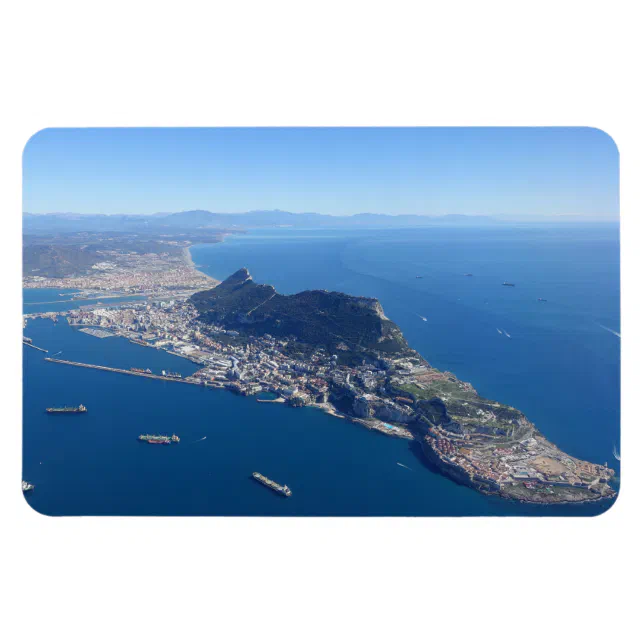 The Rock of Gibraltar fridge magnet | Zazzle