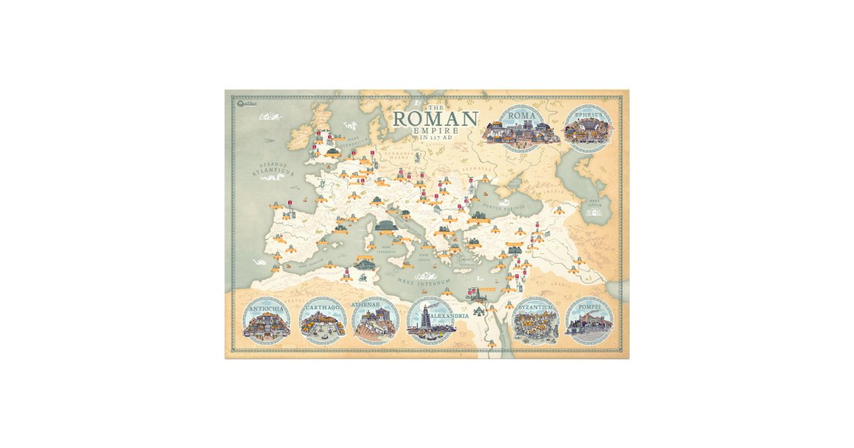 The Roman Empire map 117 AD Photo Print | Zazzle