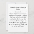 The Romans Road Sinner's Prayer Card | Zazzle