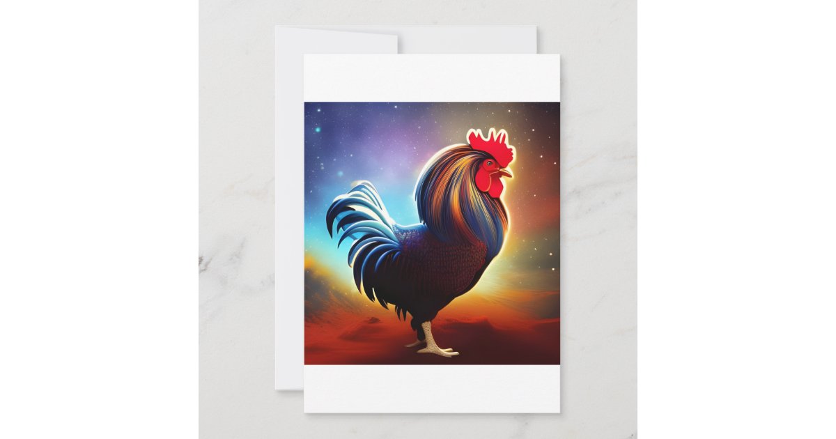 The Rooster Thank You Card | Zazzle