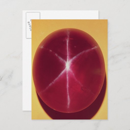 The 'Rosser Reeves' Star Ruby Postcard | Zazzle