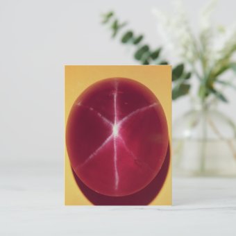 The 'Rosser Reeves' Star Ruby Postcard | Zazzle