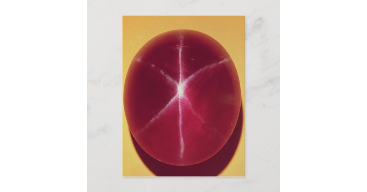 The 'Rosser Reeves' Star Ruby Postcard | Zazzle