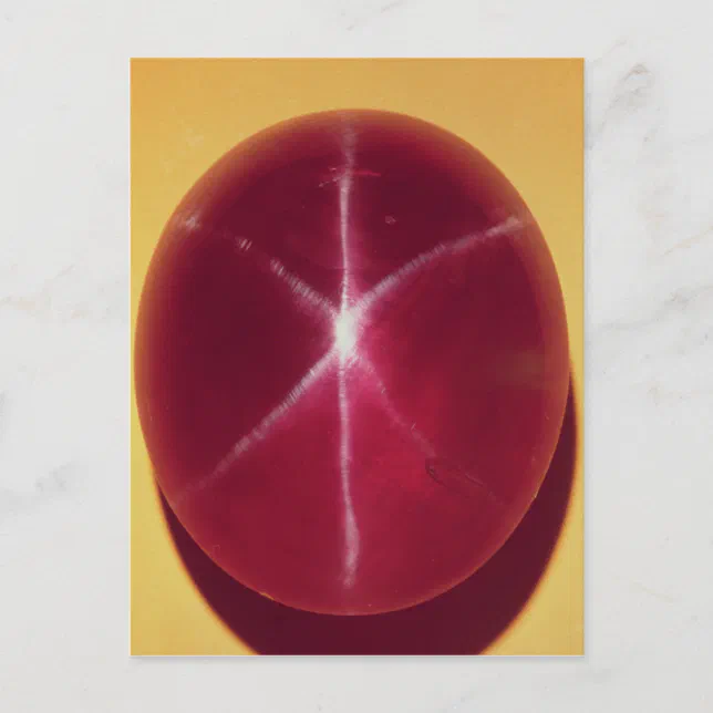 The 'Rosser Reeves' Star Ruby Postcard | Zazzle