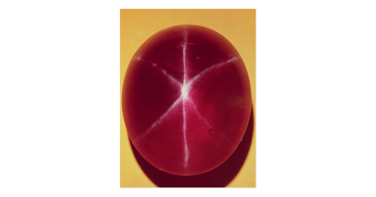 The 'Rosser Reeves' Star Ruby Postcard | Zazzle.com