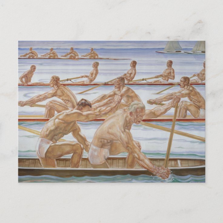 The Rowers Postcard | Zazzle