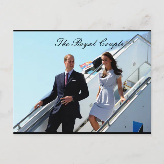 The Royal Couple Prince William and Kate MIddleton Postcard | Zazzle