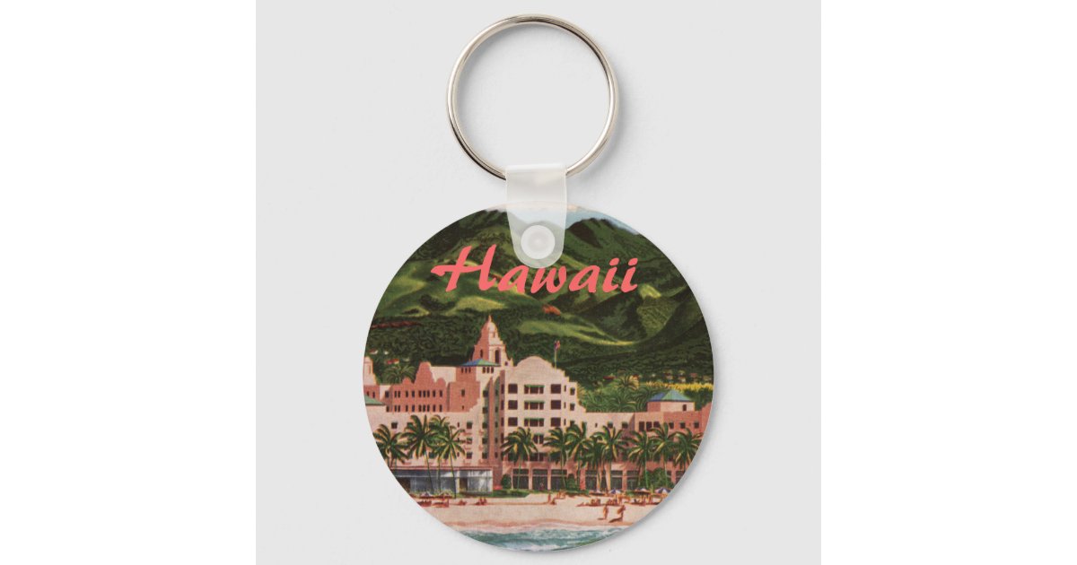 The Royal Hawaiian Hotel Keychain | Zazzle