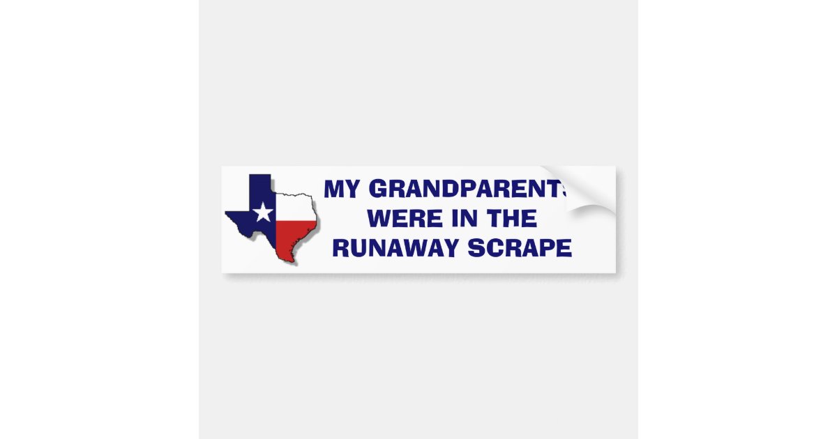 THE RUNAWAY SCRAPE BUMPER STICKER | Zazzle