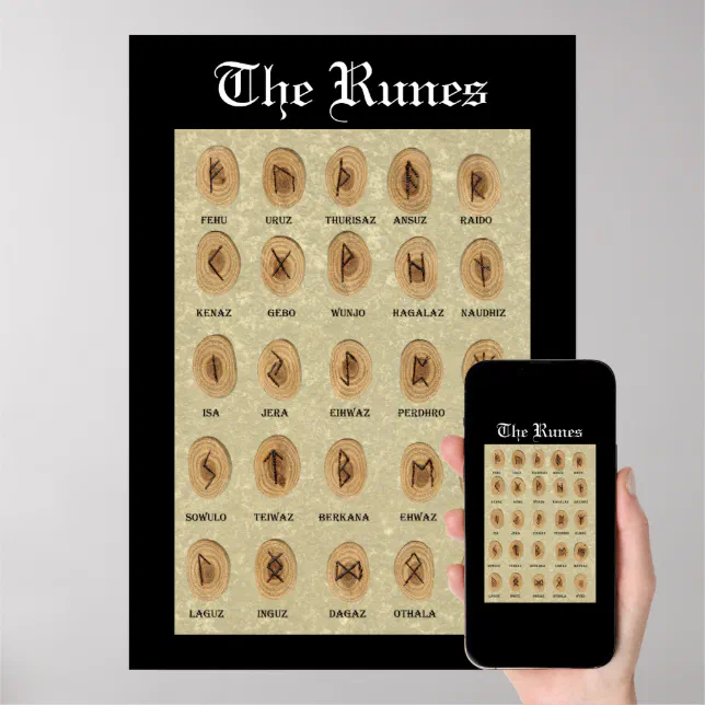 The Runes poster | Zazzle